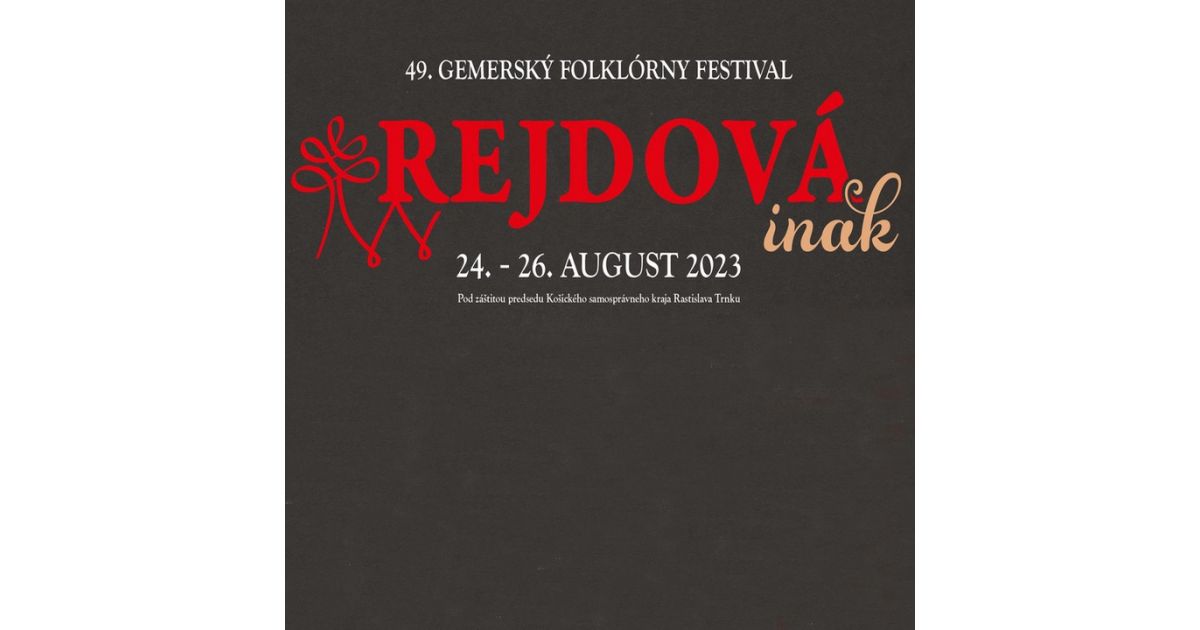 Gemerský folklórny festival Rejdová 2023 | Oficiálna stránka mesta Rožňava