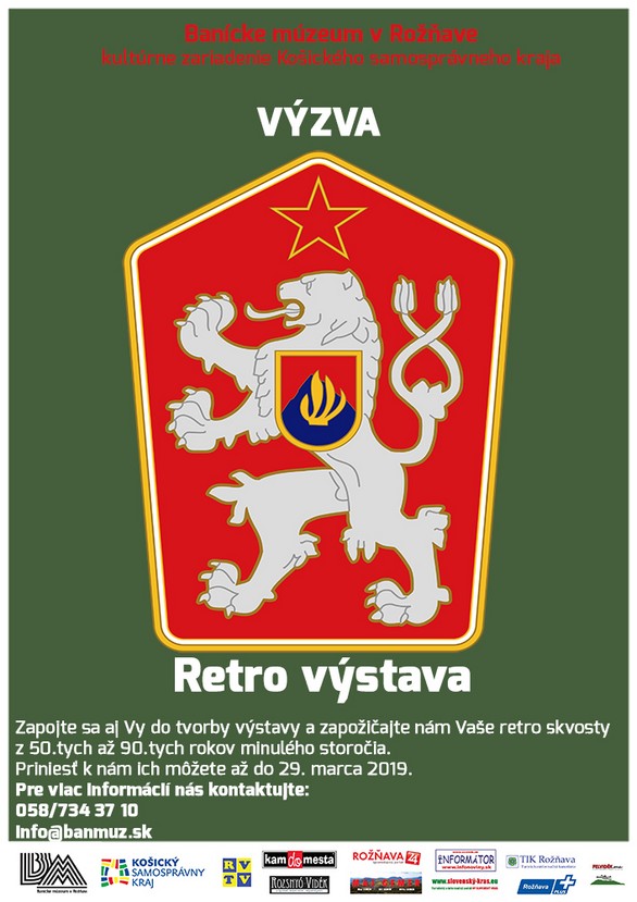 Prežite s nami spoločnú RETROvýstavu | Oficiálna stránka mesta Rožňava